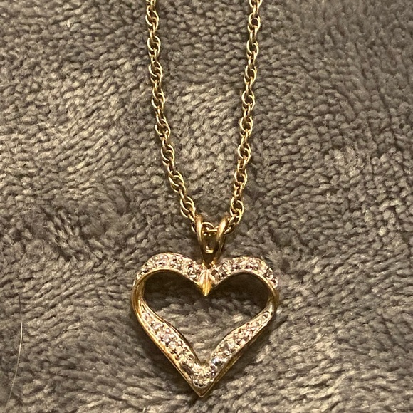 Jewelry | Ross Simons Gold Vermeil Over Sterling 925 Diamond Heart 18 ...